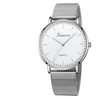 Fashion and trend net steel band Geneva men and women watches – Adora